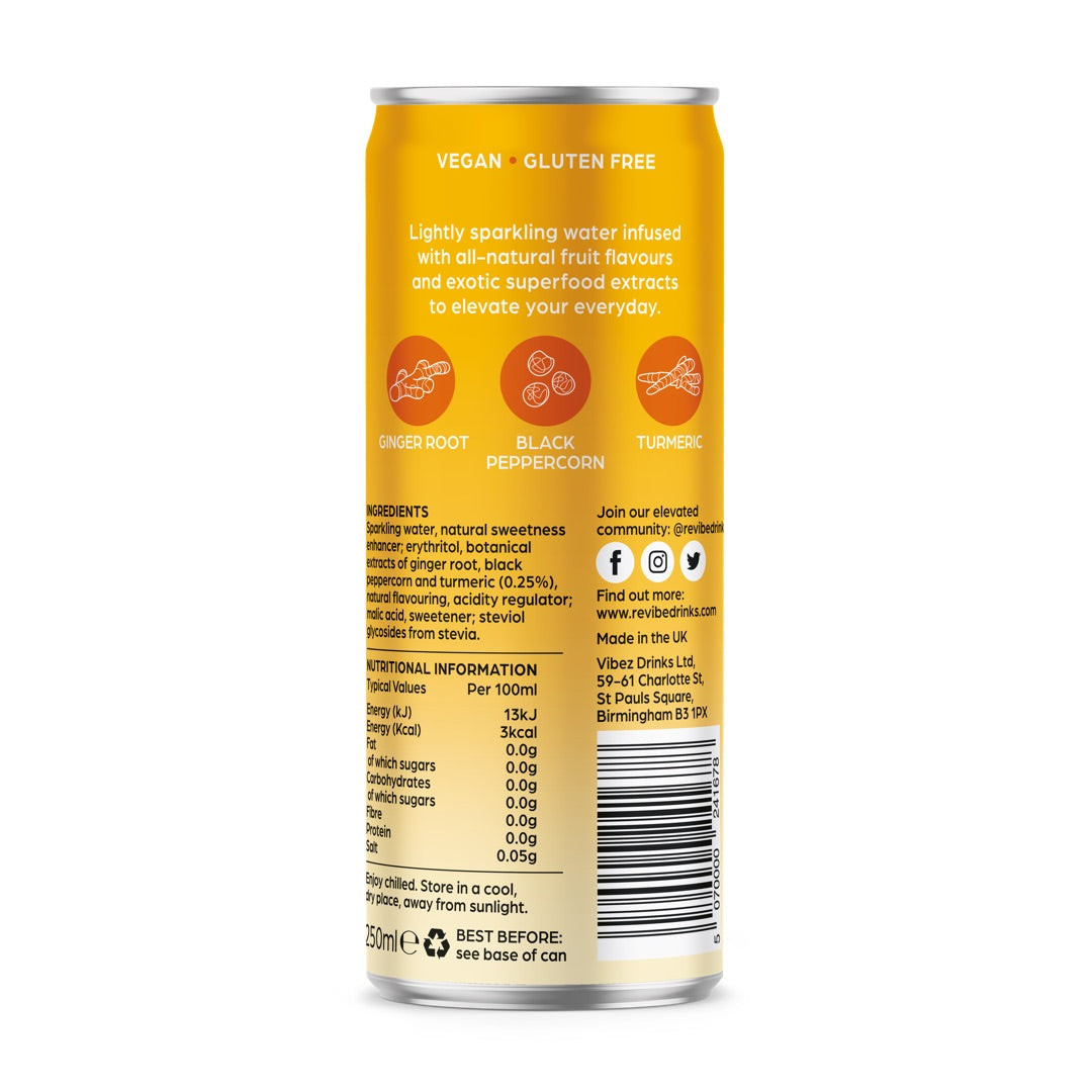 Passionfruit & Ginger (250ml) – Revibed Drinks